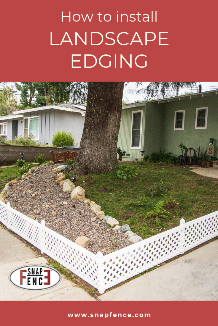 How to install landscape edging – SnapFence®